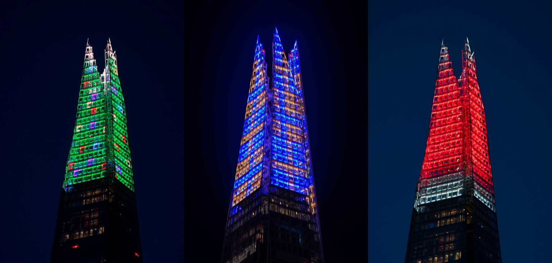 School Children Light Up The Shard for the 2020 Festive Season