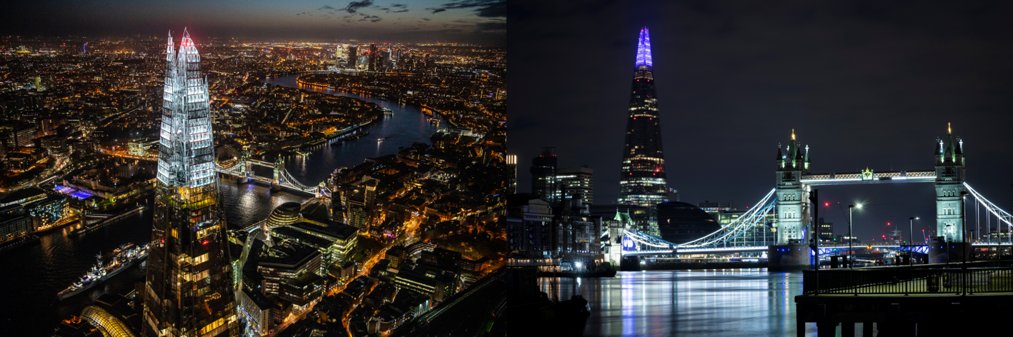 School Children Light Up The Shard for the 2020 Festive Season