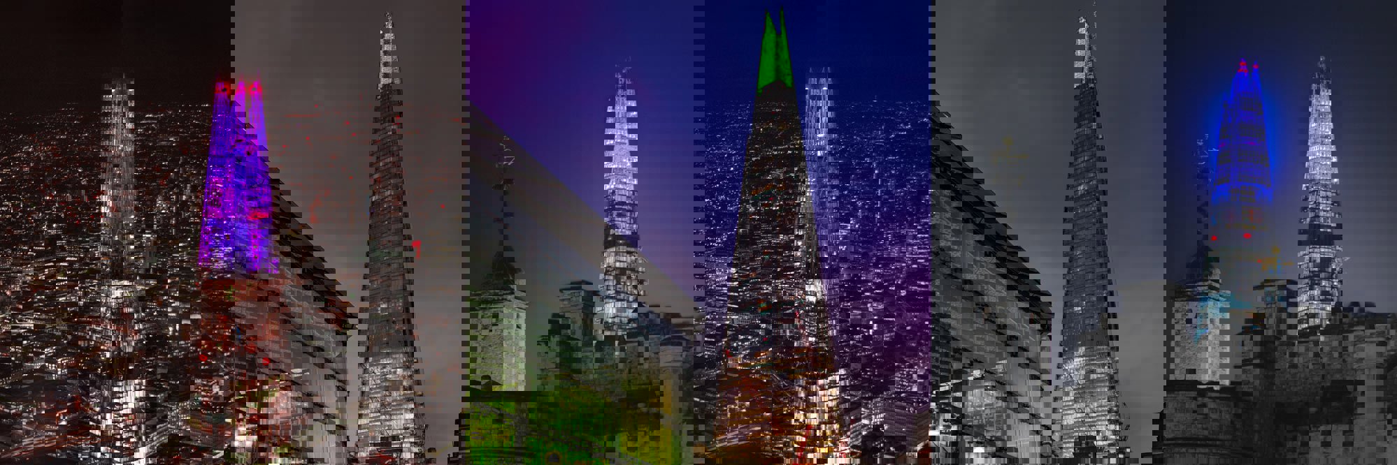 The Shard Lights Up London in Colour for the Festive Season